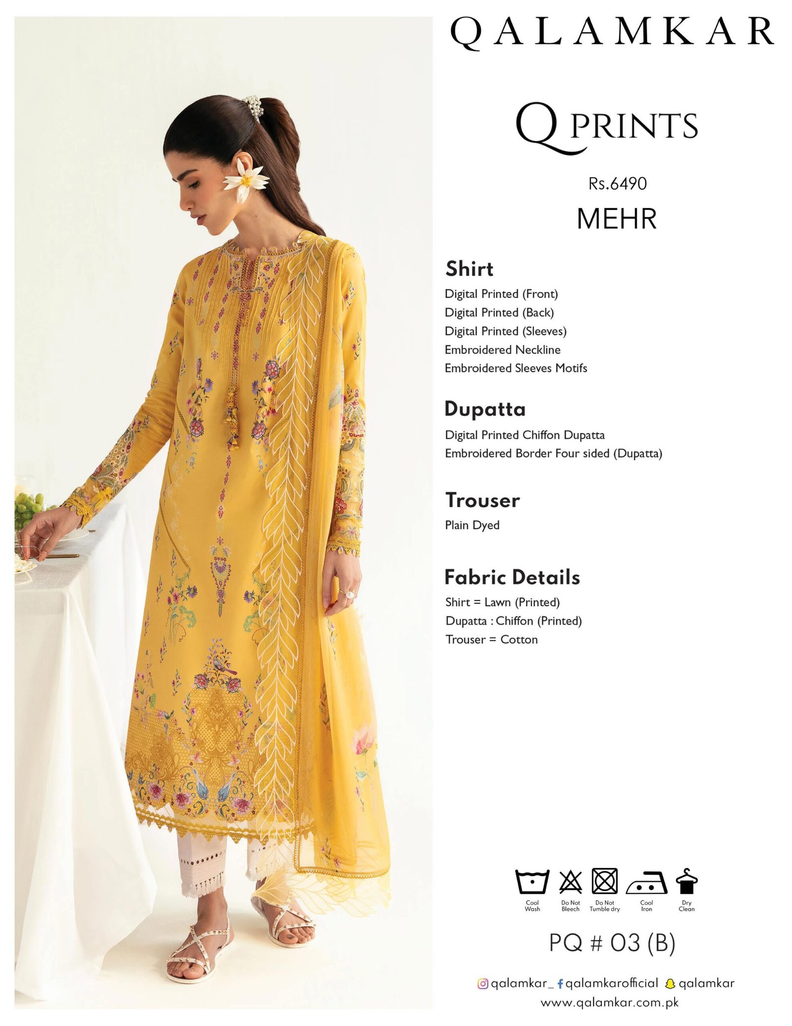 Qalamkar Qprints 25 | Mehr - BegumSaab | Pakistani Designer Suits ...