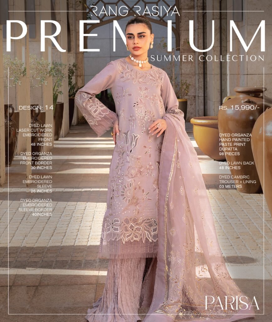 Rang Rasiya Premium Summer '25 | D-14 - BegumSaab | Pakistani Designer Suits Online in India