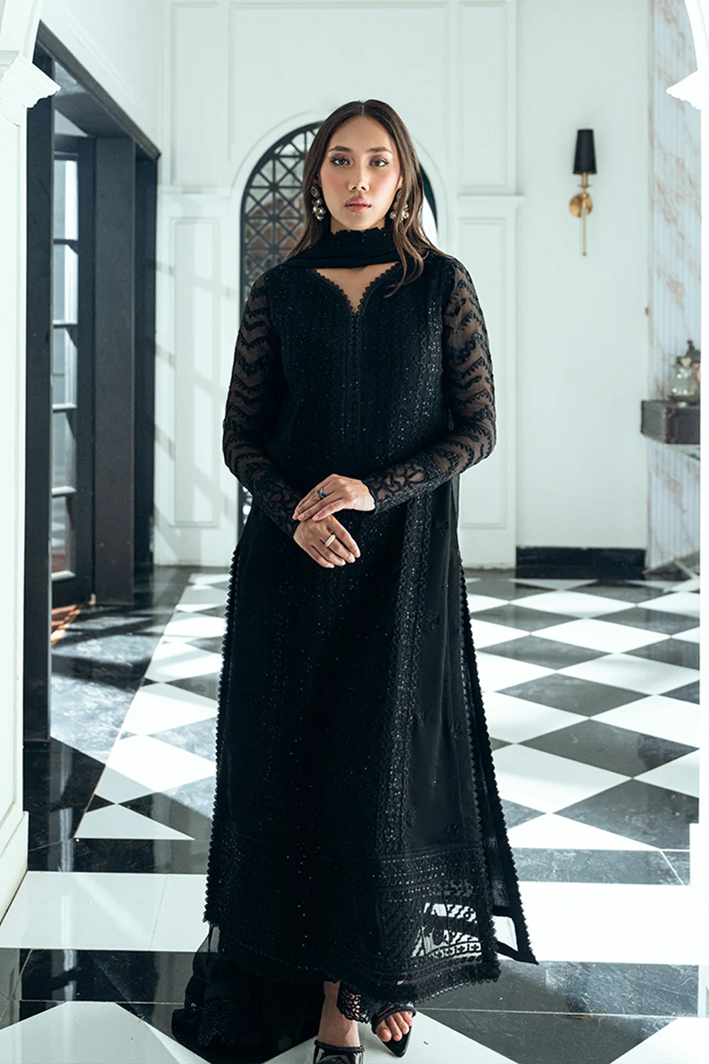 Azure Esembles Festive Vol 2 25 | Raven Drape - BegumSaab | Pakistani ...